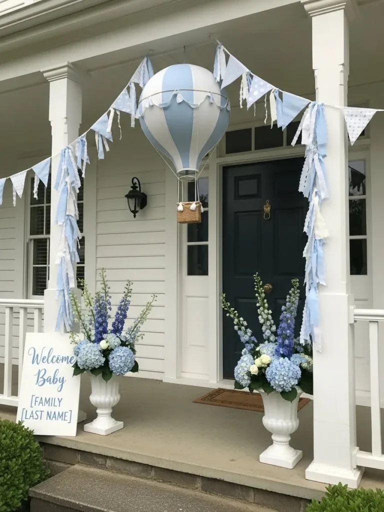 16 Eye-Catching Boy Baby Shower Entrance Decor Ideas That Wow Guests