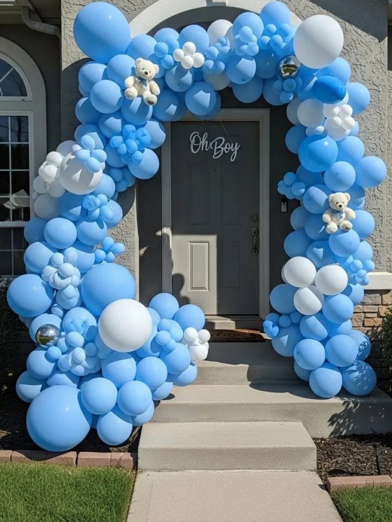 16 Eye-Catching Boy Baby Shower Entrance Decor Ideas That Wow Guests